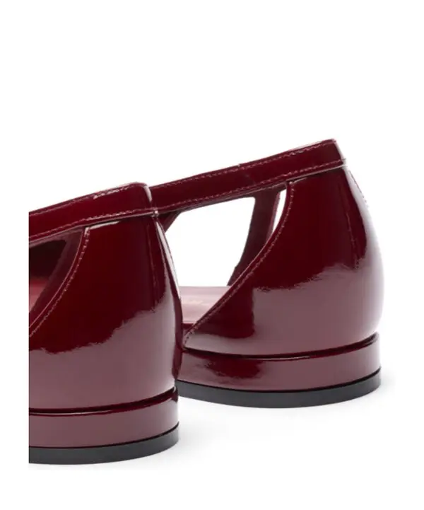 STUART WEITZMAN Pointed Toe Cutout Flat - Red