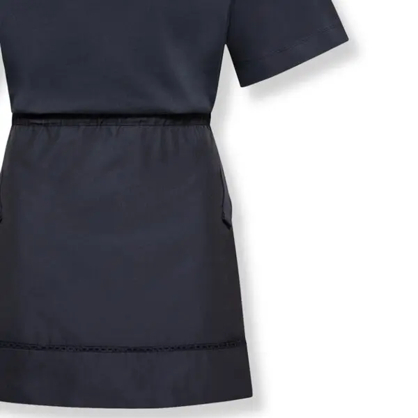 Moncler Short Sleeve Crewneck Dress With Logo Detail