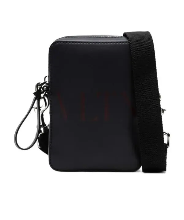 Valentino Garavani Logo Shoulder Bag - Black