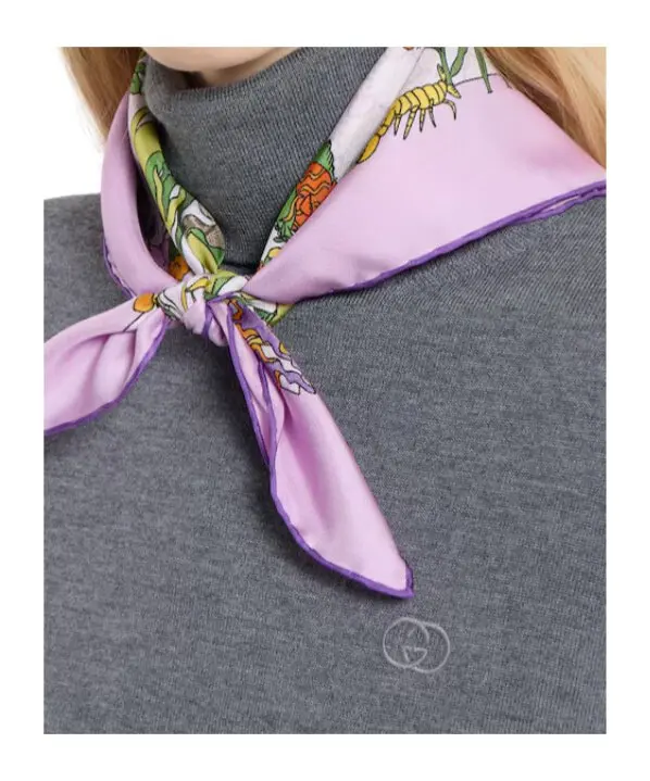 Gucci Printed Silk Carr - Multicolor