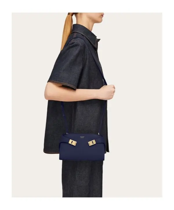 FERRAGAMO Hug Crossbody Bag - Blue