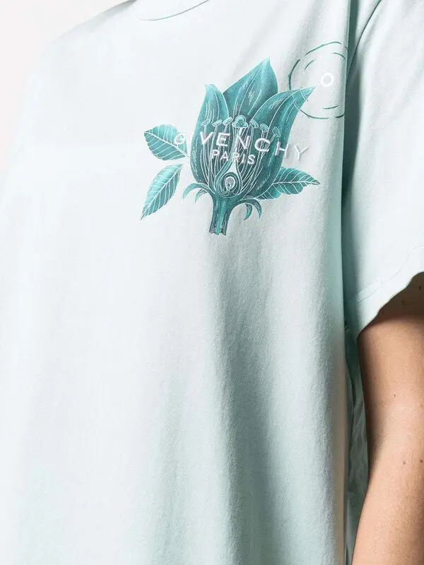 Givenchy Floral Schematics Printed T-shirt