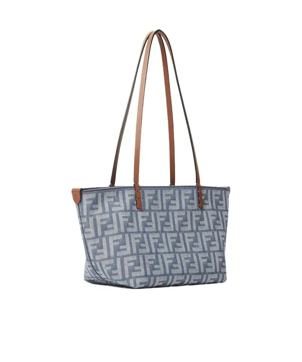 Fendi Roll Ff Jacquard Small Tote Bag