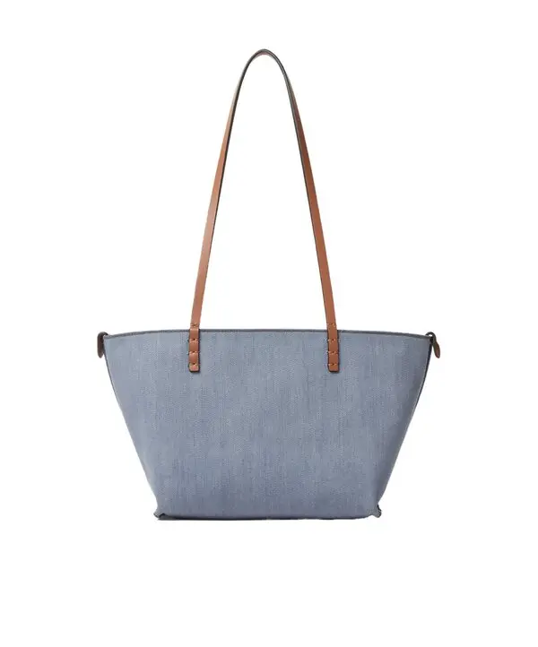 Fendi Roll Ff Jacquard Small Tote Bag