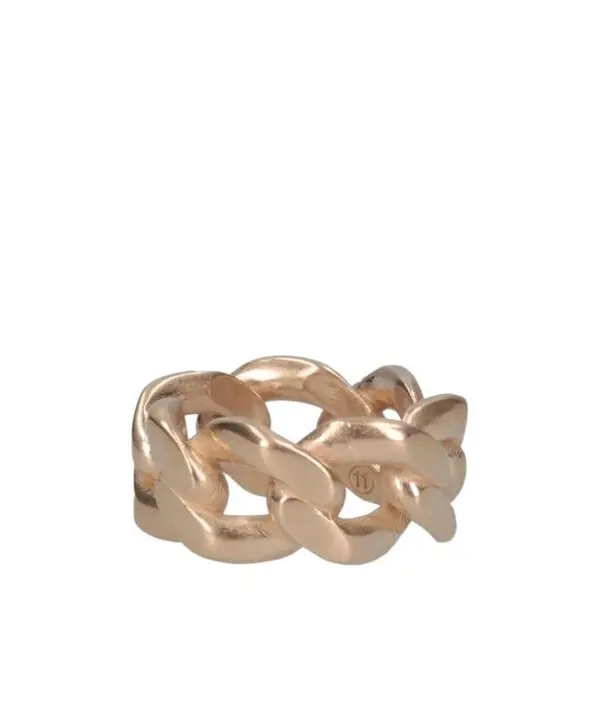 MAISON MARGIELA Logo Engraved Ring - Yellow