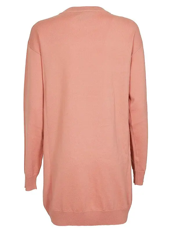 Moschino Teddy Bear Safety Pin Pullover Sweater Dress