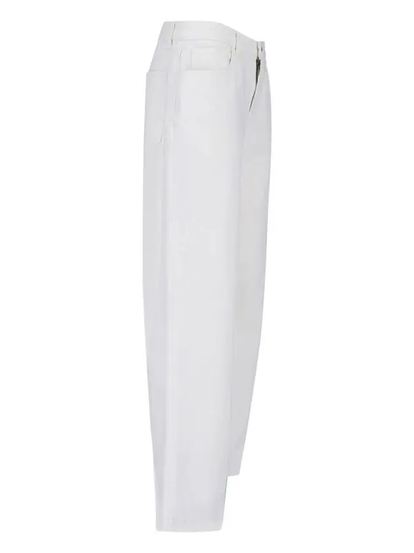 THE ROW Button Detailed Straight Leg Jeans