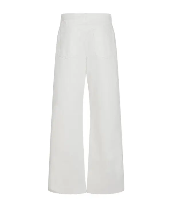 THE ROW Button Detailed Straight Leg Jeans