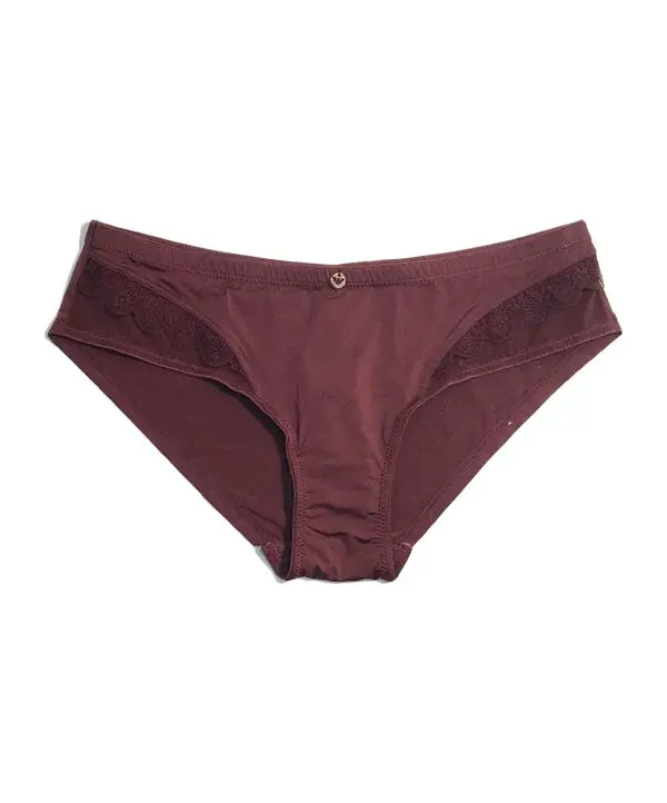 Emporio Armani Lace Detail Briefs - Red