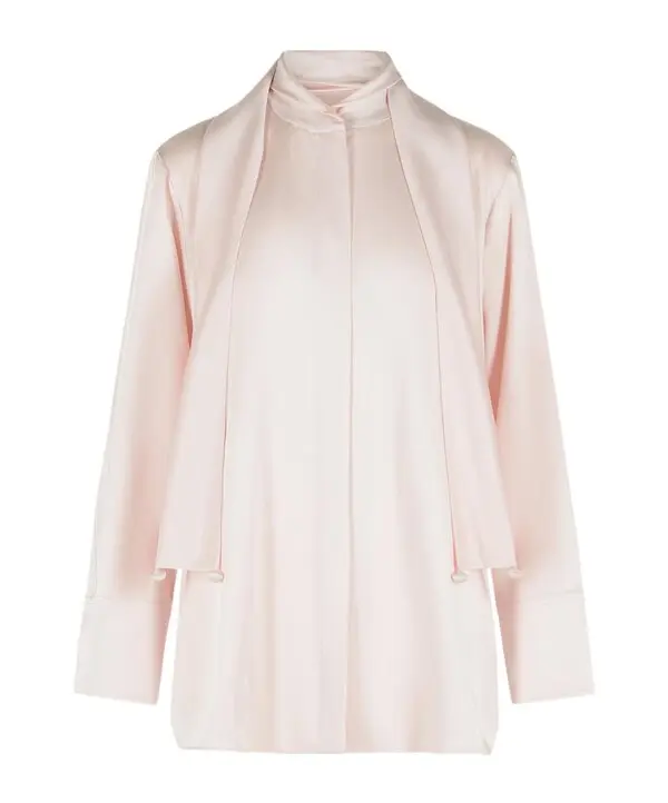 JIL SANDER Long-sleeved Satin Shirt
