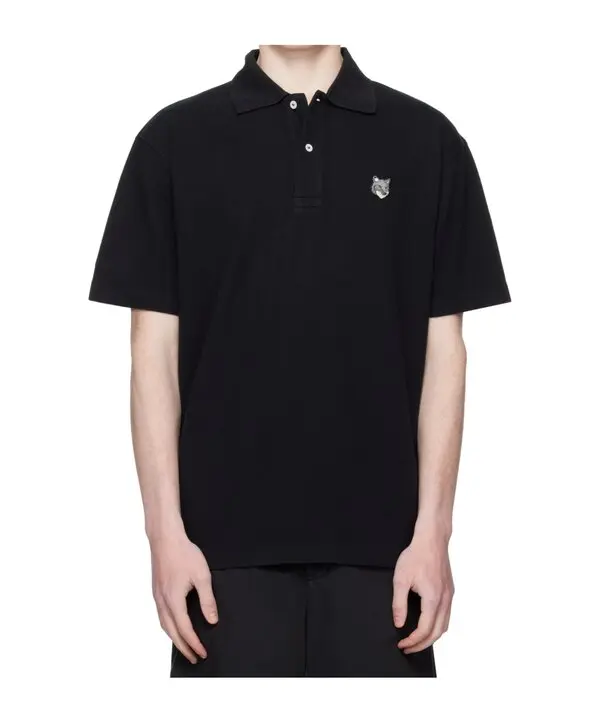 Maison Kitsuné Fox Head Short-sleeve Polo Shirt