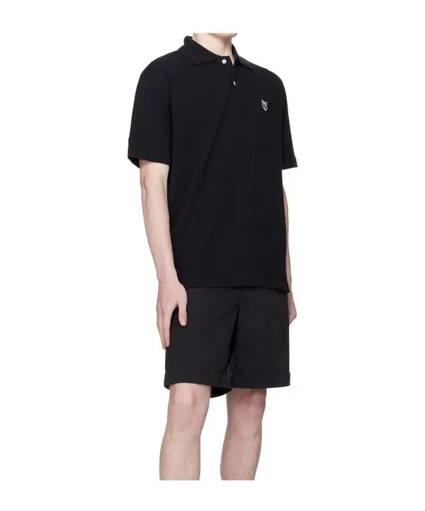 Maison Kitsuné Fox Head Short-sleeve Polo Shirt