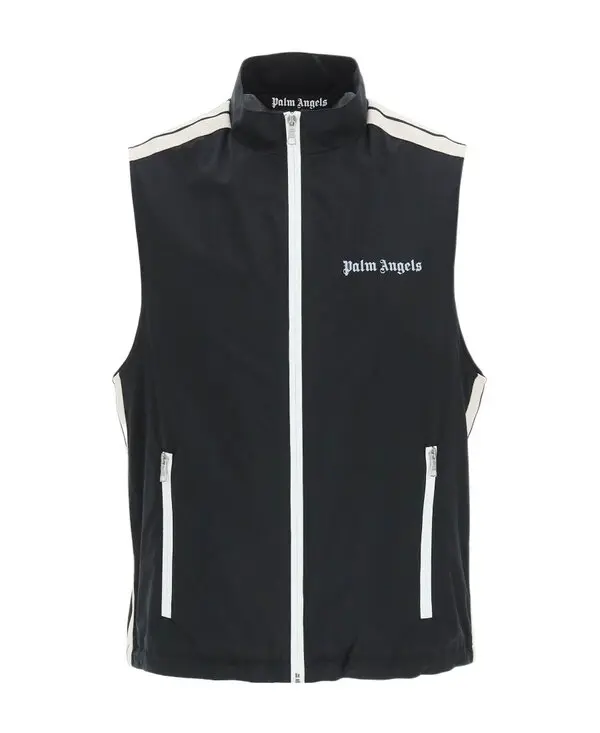 Palm Angels Logo Print Vest - Black
