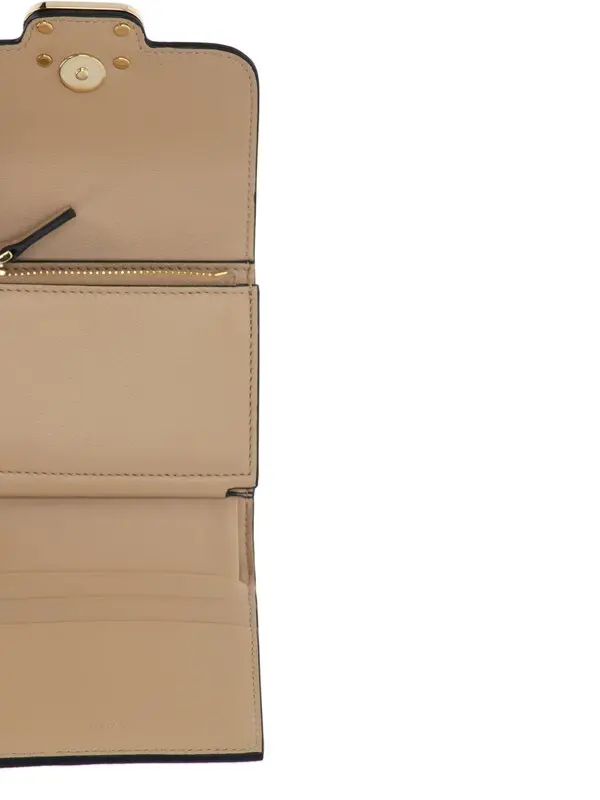 Valentino Garavani Vlogo Signature Leather Wallet