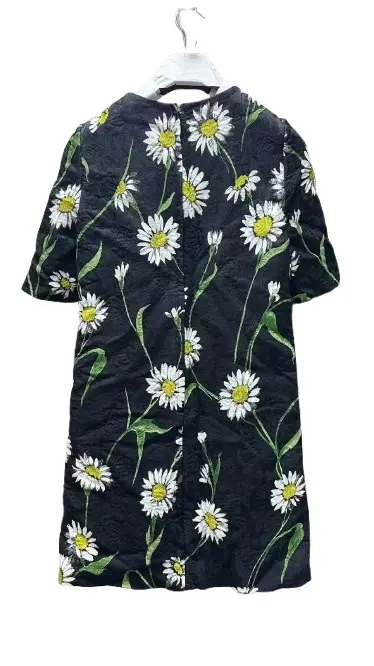 Dolce & Gabbana Floral Print Short Sleeve Dress