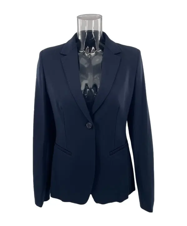 Max Mara Long Sleeve Single Breasted Jacket - Black