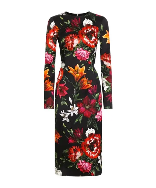 Dolce & Gabbana Floral Print Midi Dress