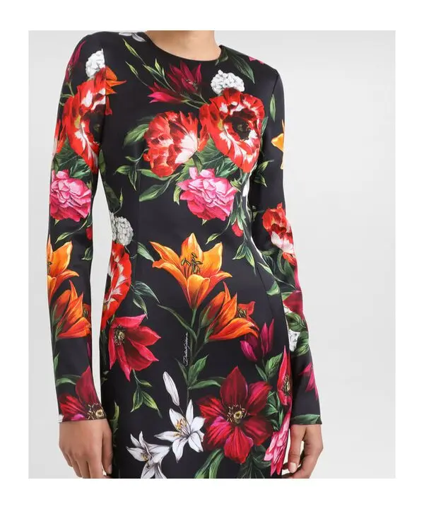 Dolce & Gabbana Floral Print Midi Dress