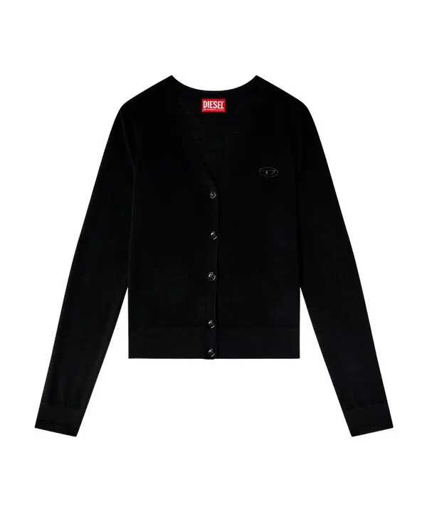 DIESEL® M-alima Knit Cardigan - Black