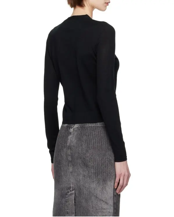 DIESEL® M-alima Knit Cardigan - Black