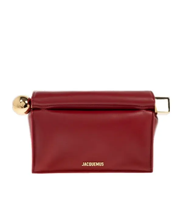 Jacquemus The Rond Carré Clutch Bag - Red