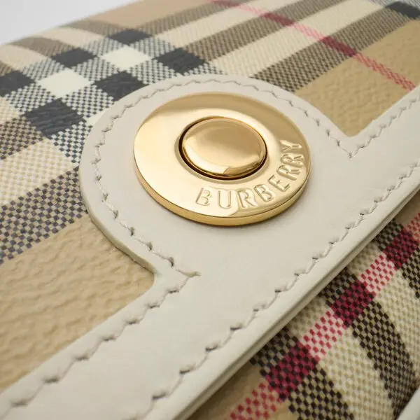 Burberry Check Printed Top Handle Note Bag