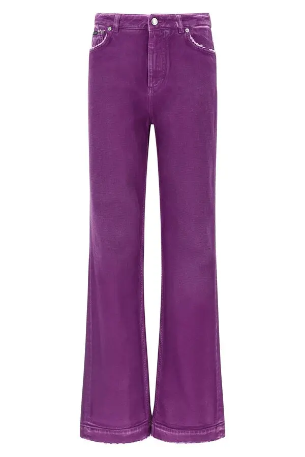 Dolce & Gabbana Cotton Jeans - Purple