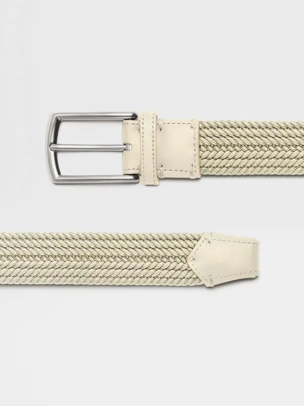 Zegna Braided Buckle Belt