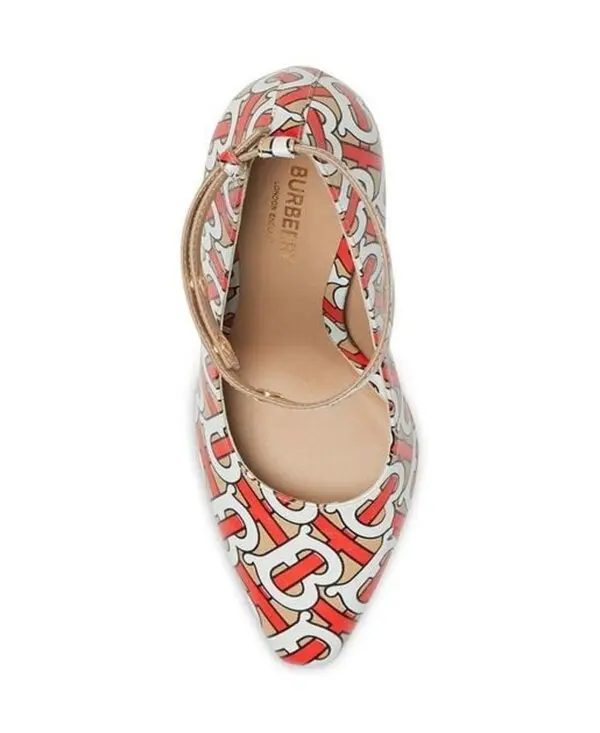 Burberry Tb Monogram Print Pumps