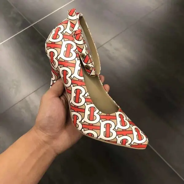 Burberry Tb Monogram Print Pumps