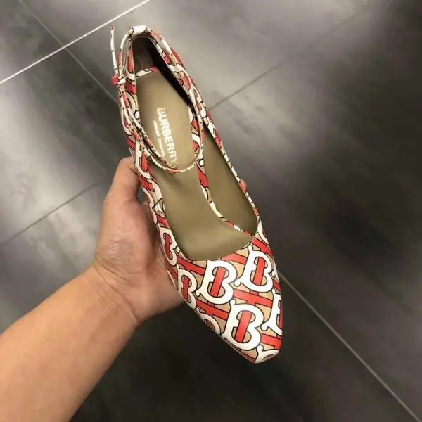 Burberry Tb Monogram Print Pumps