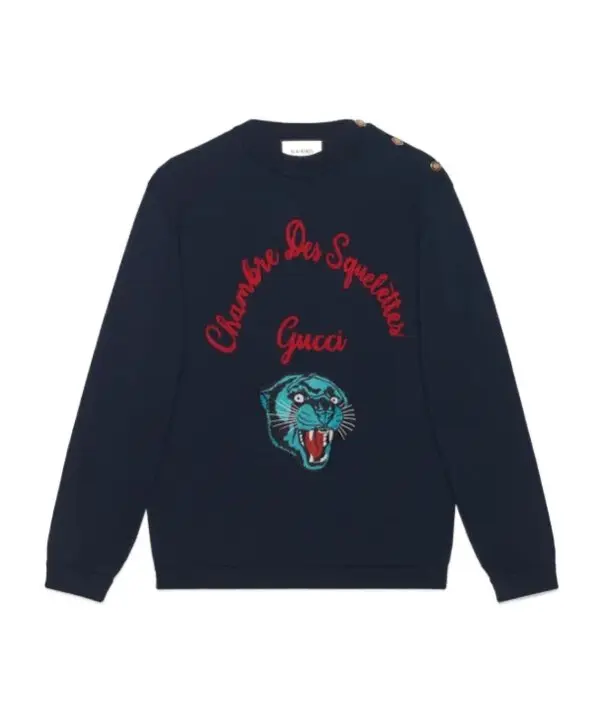 Gucci Tiger Emblem Knit Sweater
