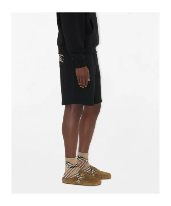 Burberry Cross Stitch Ekd Cotton Shorts