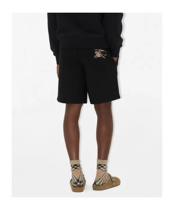 Burberry Cross Stitch Ekd Cotton Shorts