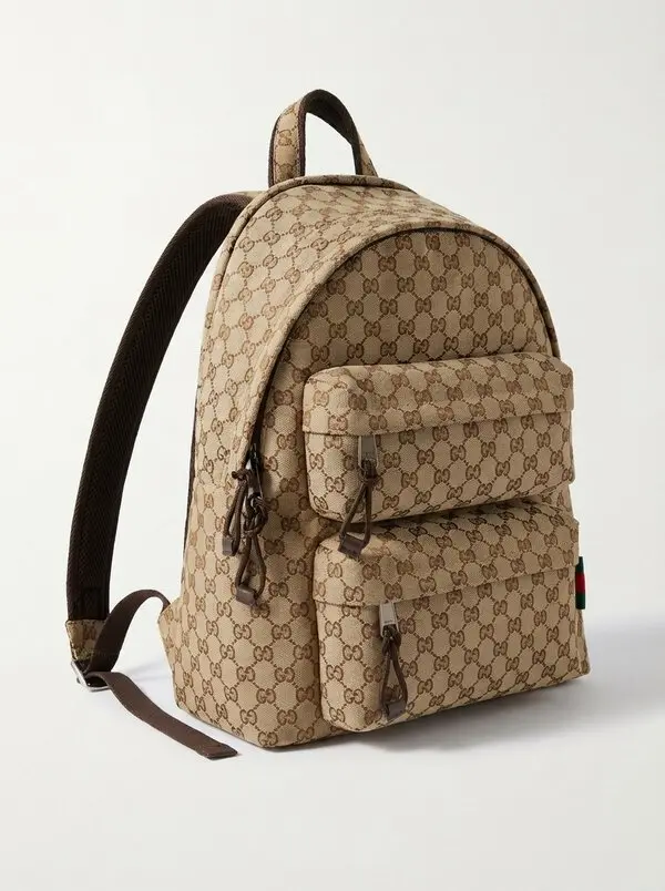 Gucci Gg Medium Backpack - Beige/ebony