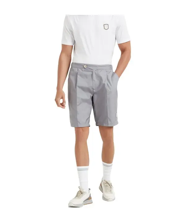 Brunello Cucinelli Bermuda Shorts With Logo Patch