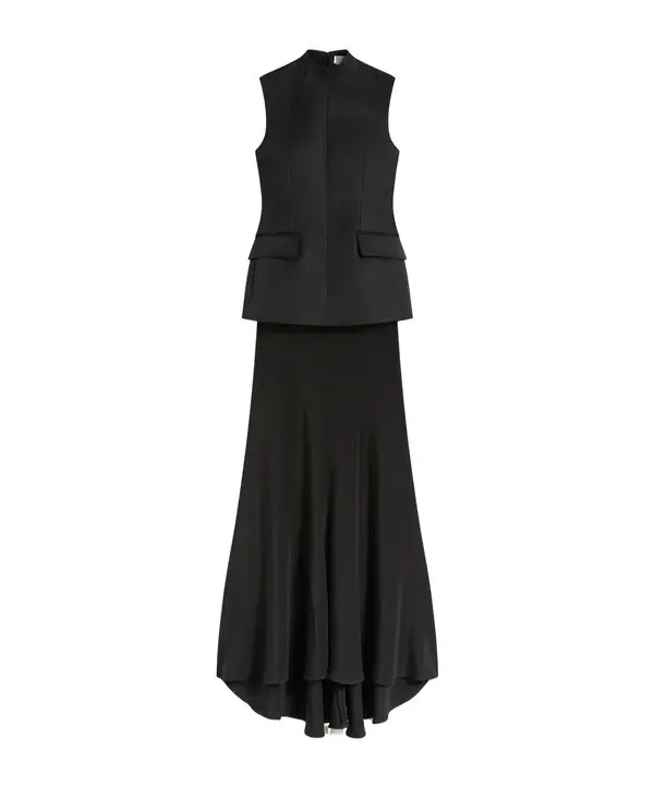 Sportmax Cileno Satin Midi Dress