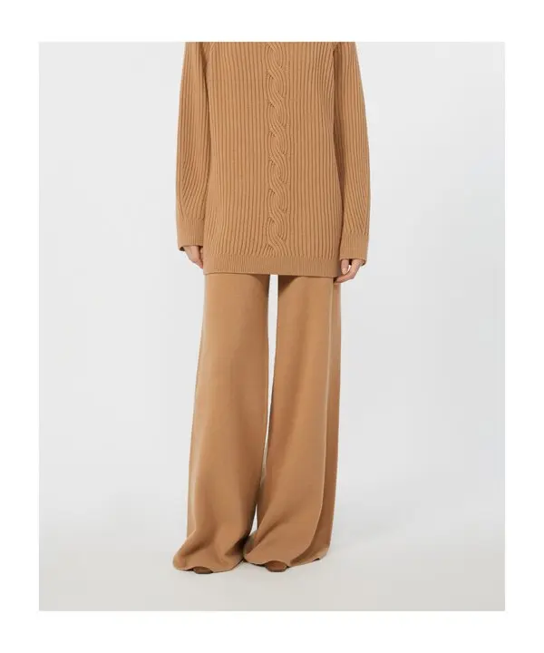 Max Mara Judy Wide Leg Knitted Trousers