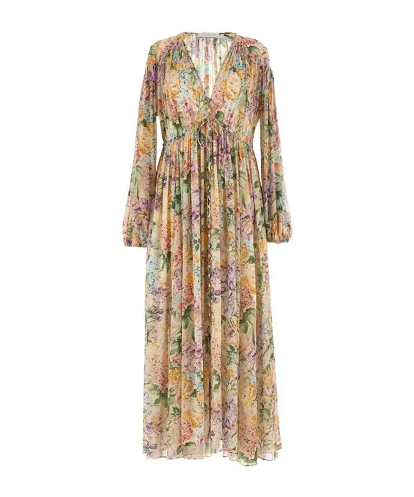 Zimmermann Halliday Gathered Maxi Dress - No