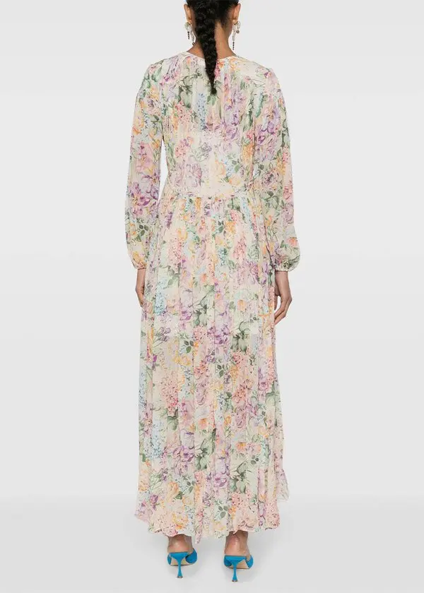 Zimmermann Halliday Gathered Maxi Dress