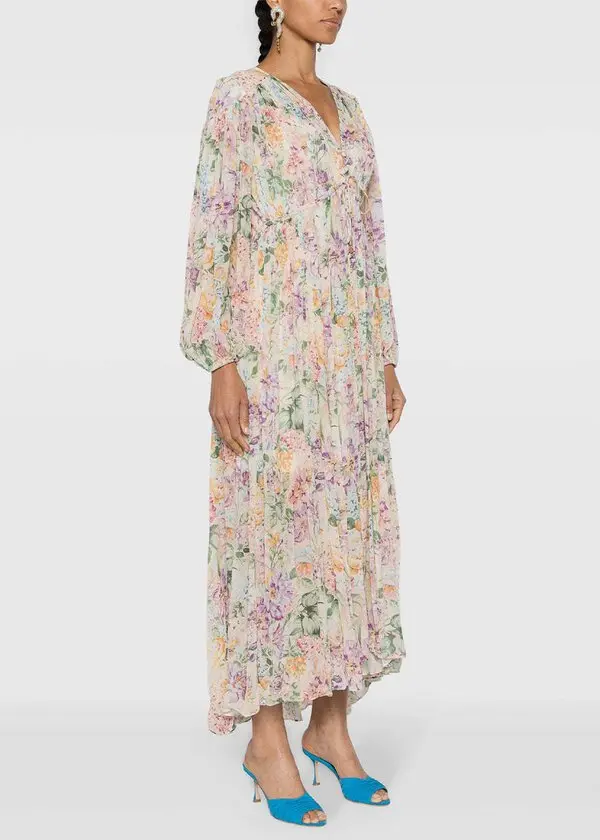 Zimmermann Halliday Gathered Maxi Dress