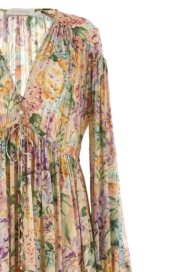 Zimmermann Halliday Gathered Maxi Dress