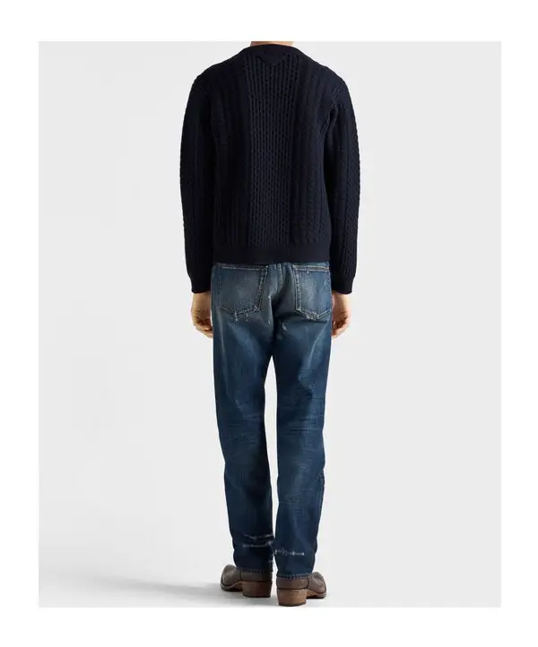 Prada Cable Knit Wool Sweater