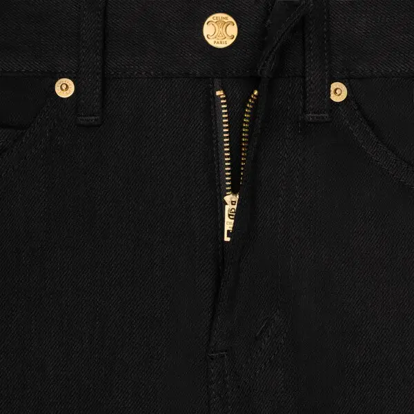 Celine Lulu Jeans In Raw Wash Denim