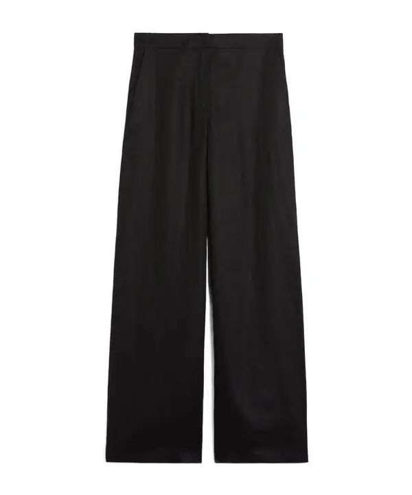 Max Mara Garibo Wide Leg Pants - Black