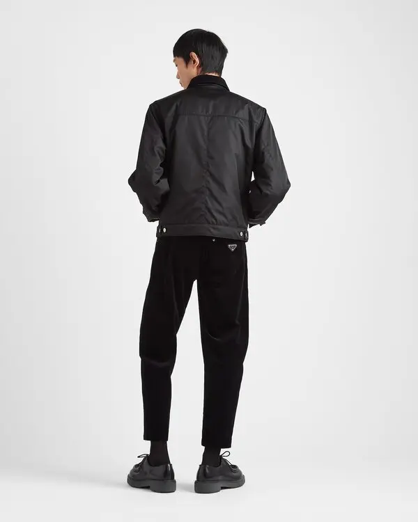 Prada Pinwale Logo Casual Pants