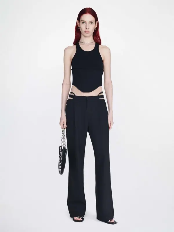 DION LEE Corset-style Top - Black