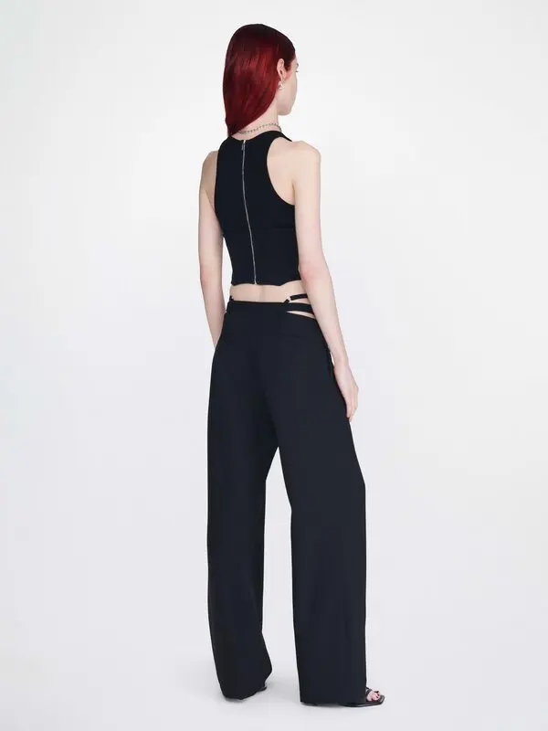 DION LEE Corset-style Top - Black
