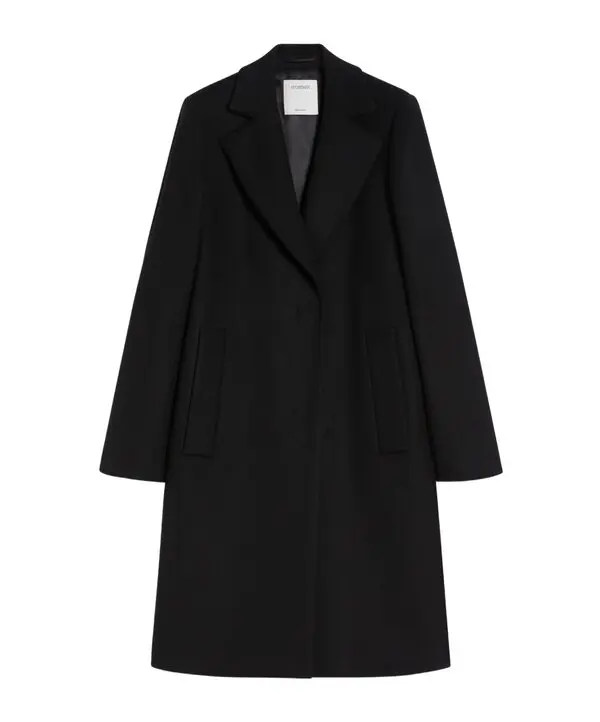 Sportmax Ala Long Coat - Black