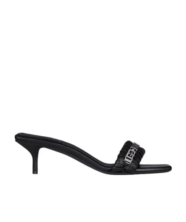 Givenchy G Woven Leather Heeled Sandals